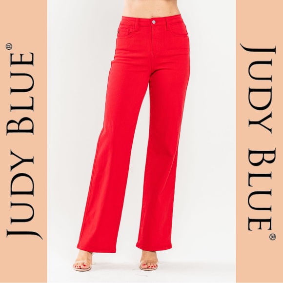 Judy Blue | Jeans | New Judy Blue High Waist Red Garment Dyed 9s ...
